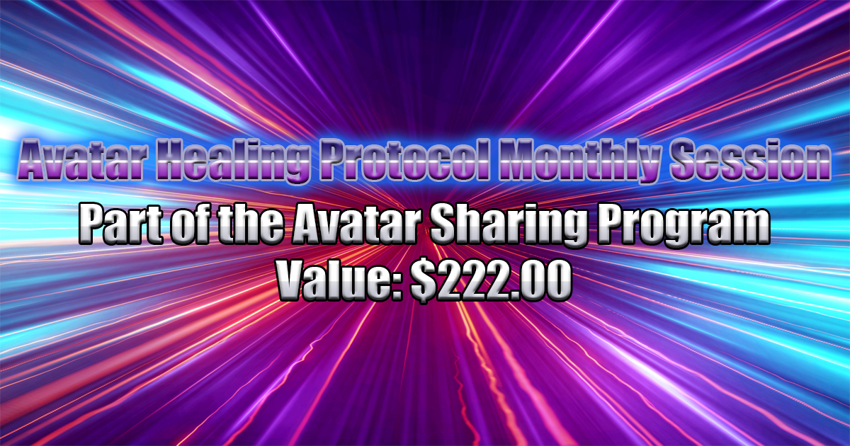 Avatar Activation | Monthly Healing Session